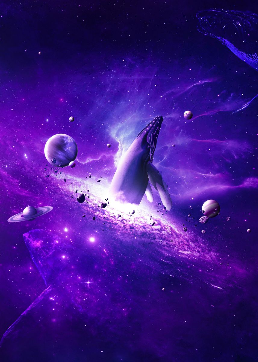 'The Cosmic Ocean' Poster, picture, metal print, paint by Ayaz Malik ...