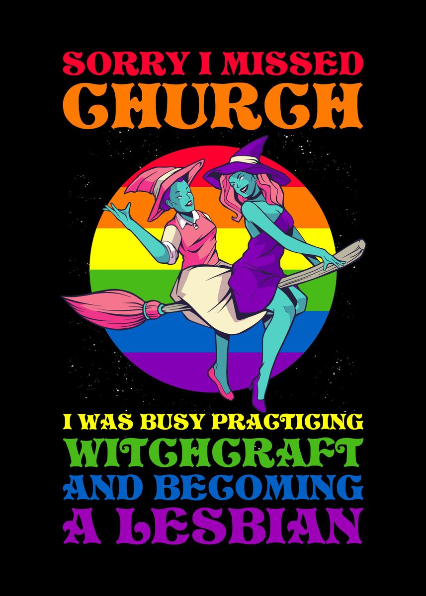 'Witchcraft And Lesbian' Poster, picture, metal print, paint by ...