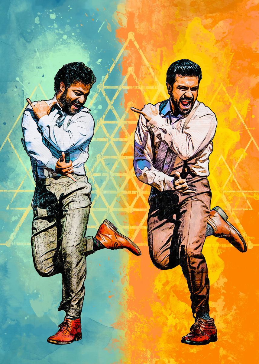 'Naatu Naatu' Poster, picture, metal print, paint by Ishan Mishra ...