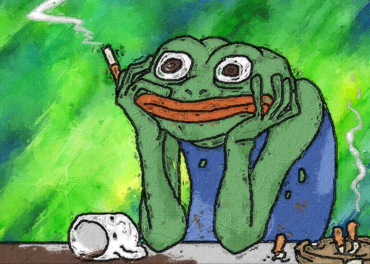 'Pepe the Frog' Poster by Meme Daily | Displate