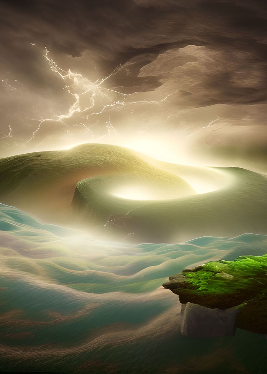 'Primordial Earth' Poster, picture, metal print, paint by Darlene ...