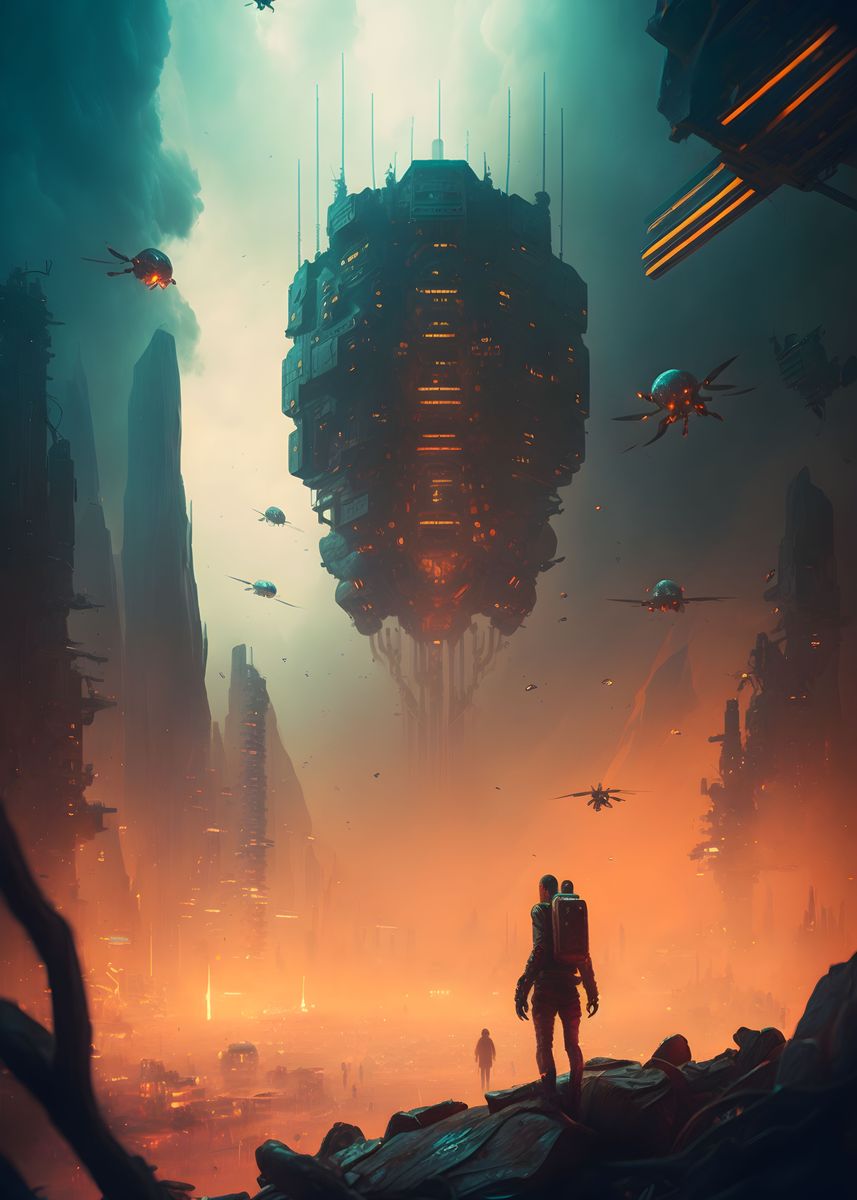 'Post Apocalyptic City' Poster, picture, metal print, paint by Marcelo ...