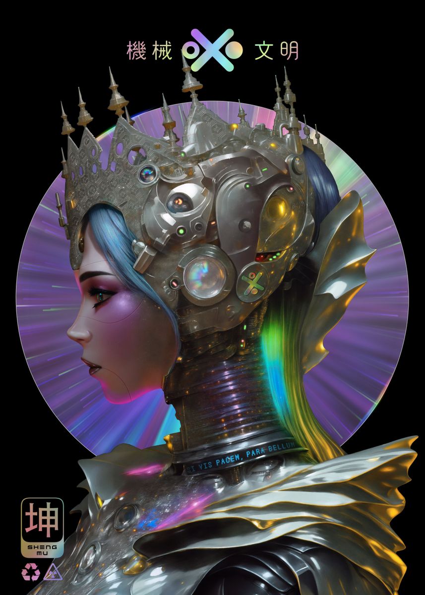 'Sheng Mu' Poster, picture, metal print, paint by uglypinkmachine ...