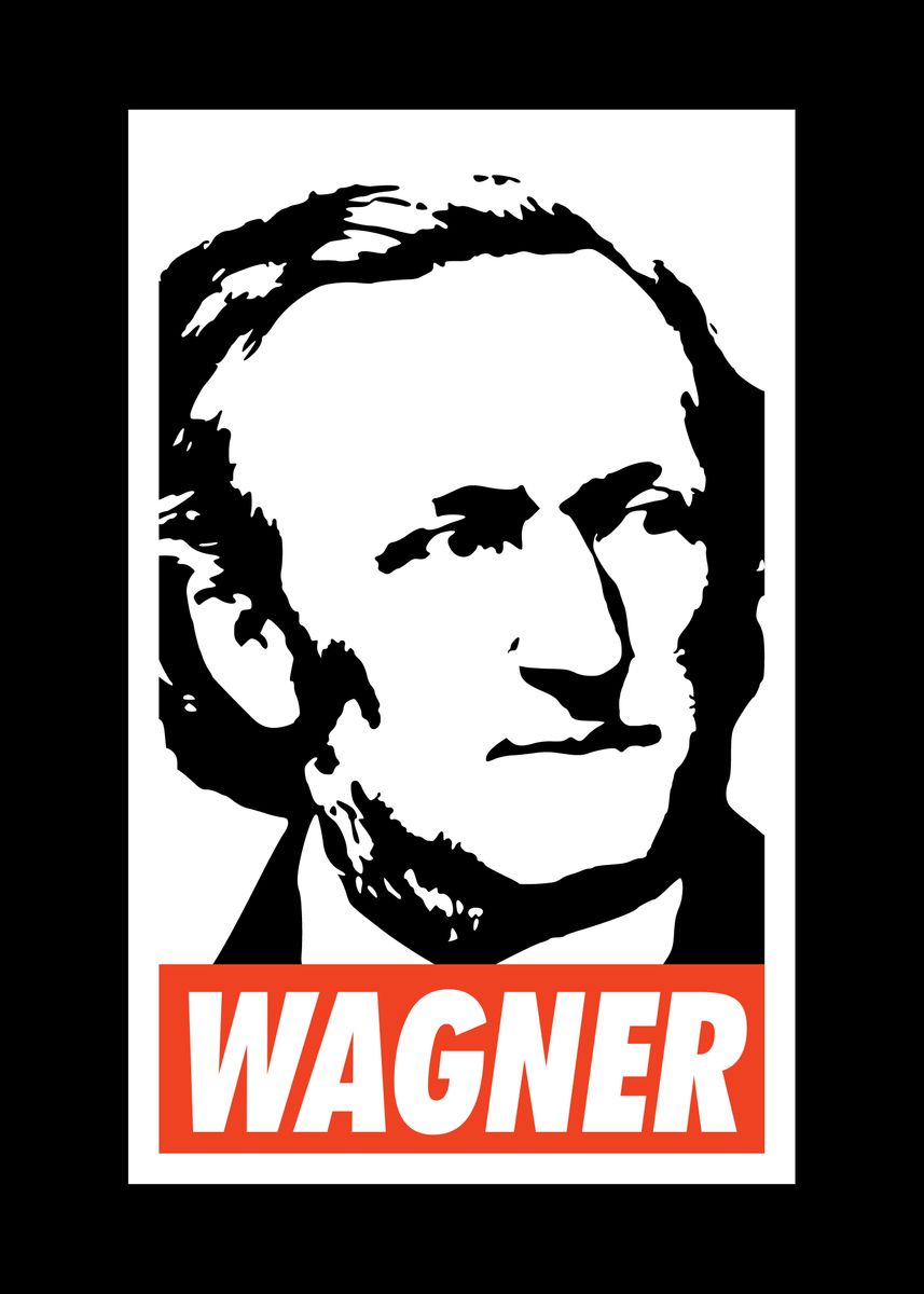 'Richard Wagner' Poster, picture, metal print, paint by Filip Hellman ...