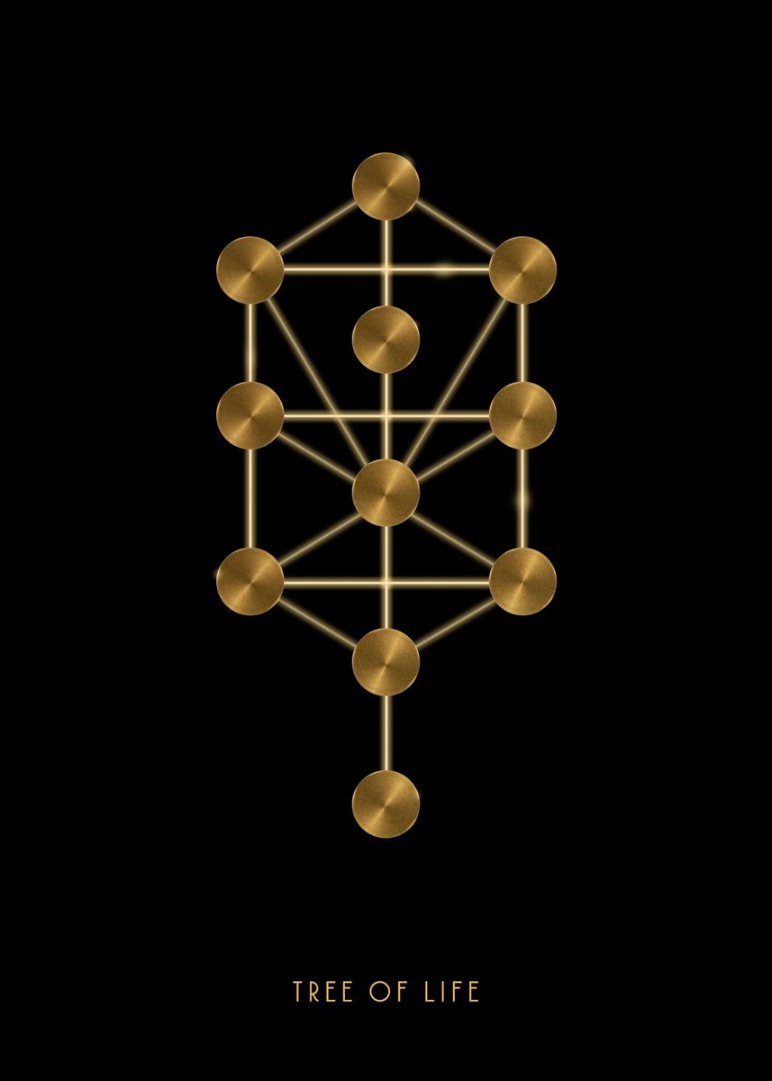 'Gold Tree of Life' Poster, picture, metal print, paint by ...
