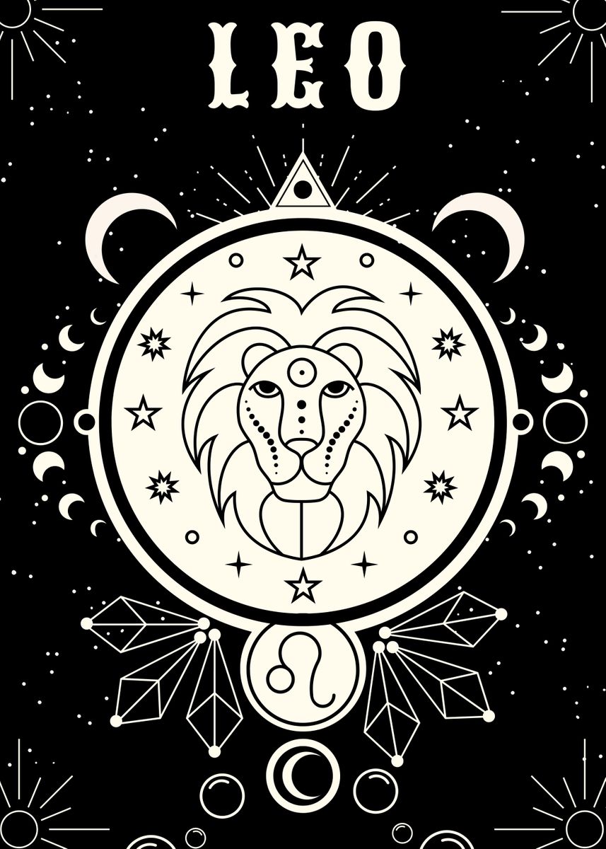 'Leo Zodiac Sign' Poster, picture, metal print, paint by SapientiaB ...