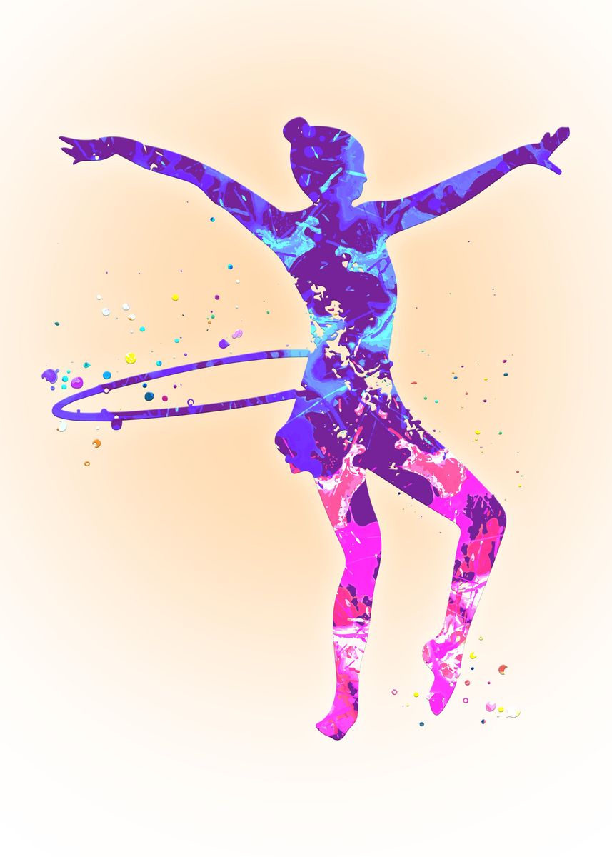 'Rhythmic Gymnastics ' Poster, picture, metal print, paint by Denis ...