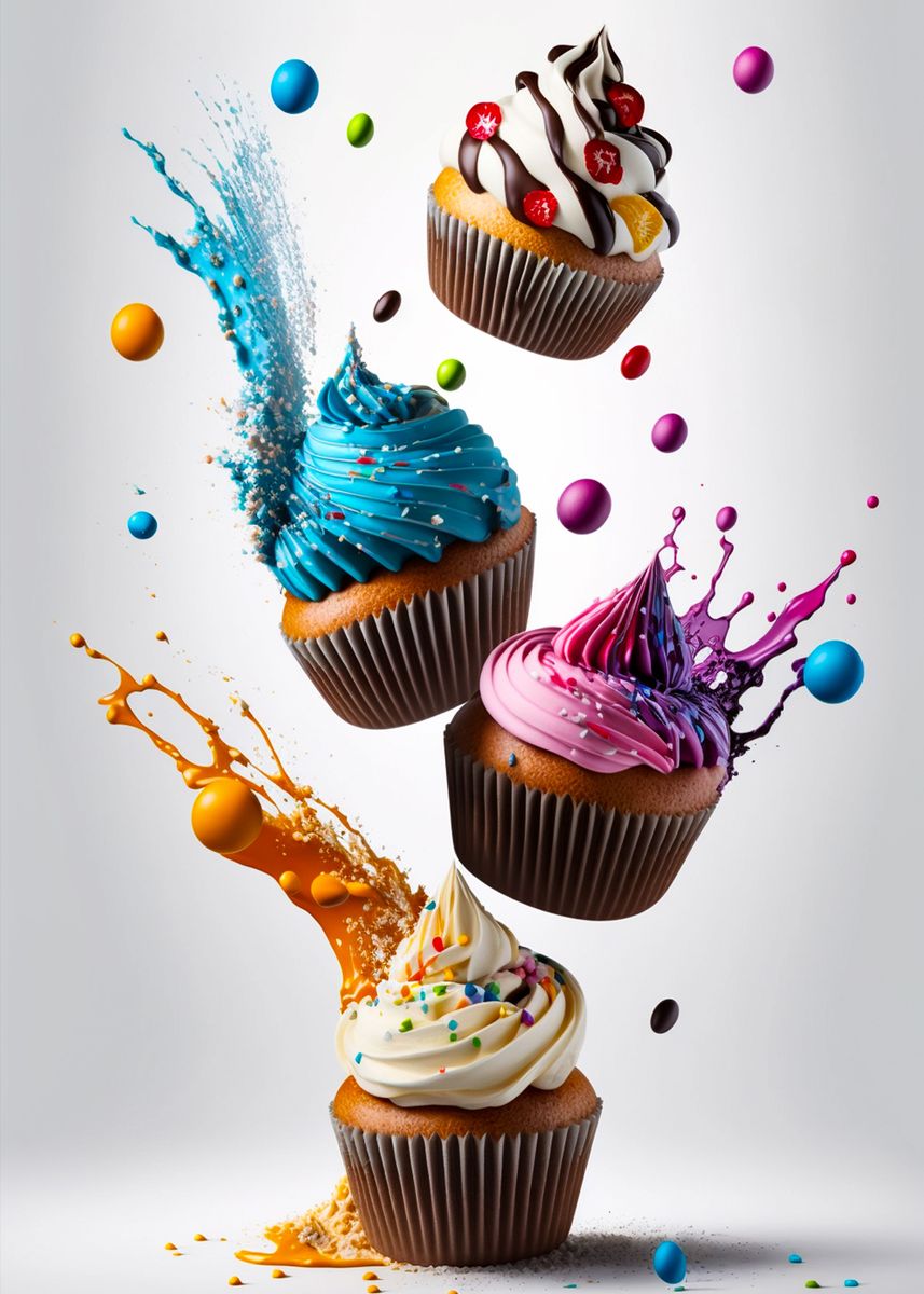 'Sweet Cake' Poster, picture, metal print, paint by Zachariah Stacey ...