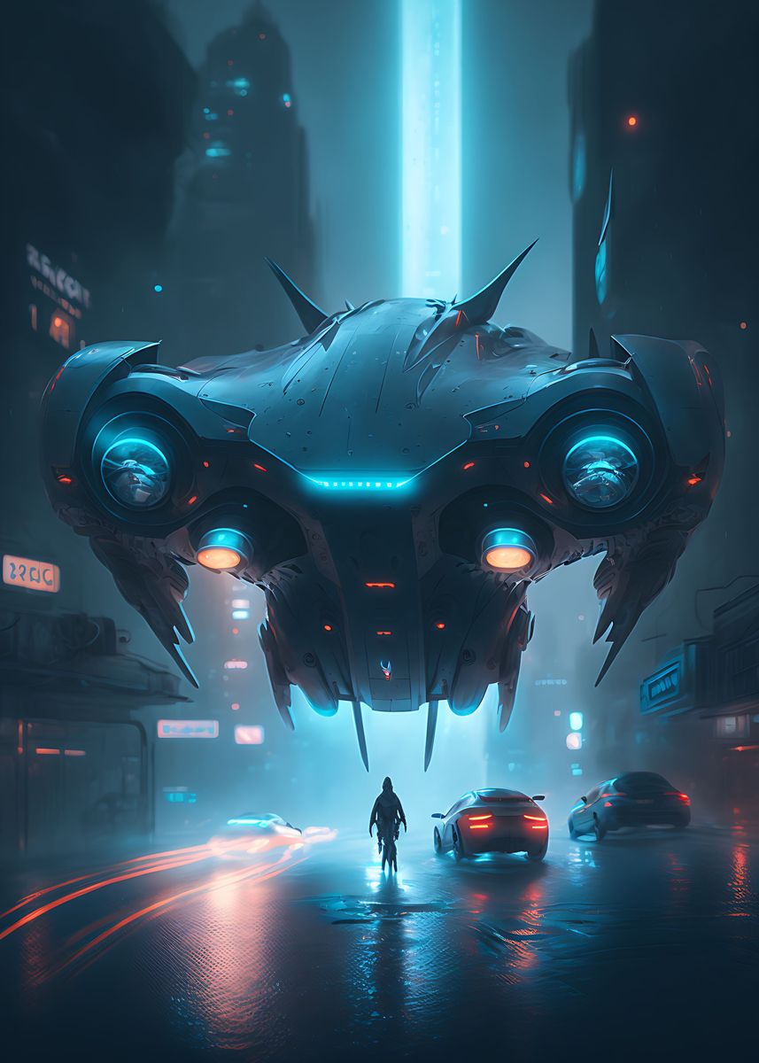 'Anti Gravity Machine' Poster, picture, metal print, paint by Guillaume ...