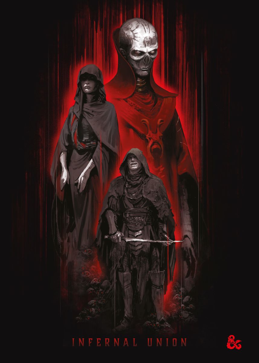 'Infernal Union' Poster, picture, metal print, paint by Dungeons and ...