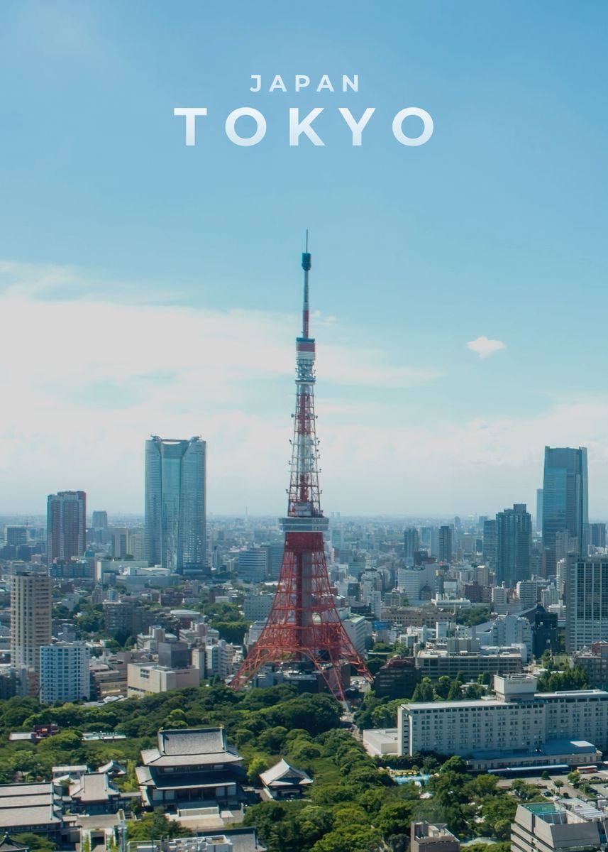 'Tokyo Tower' Poster, picture, metal print, paint by tobirama senju ...
