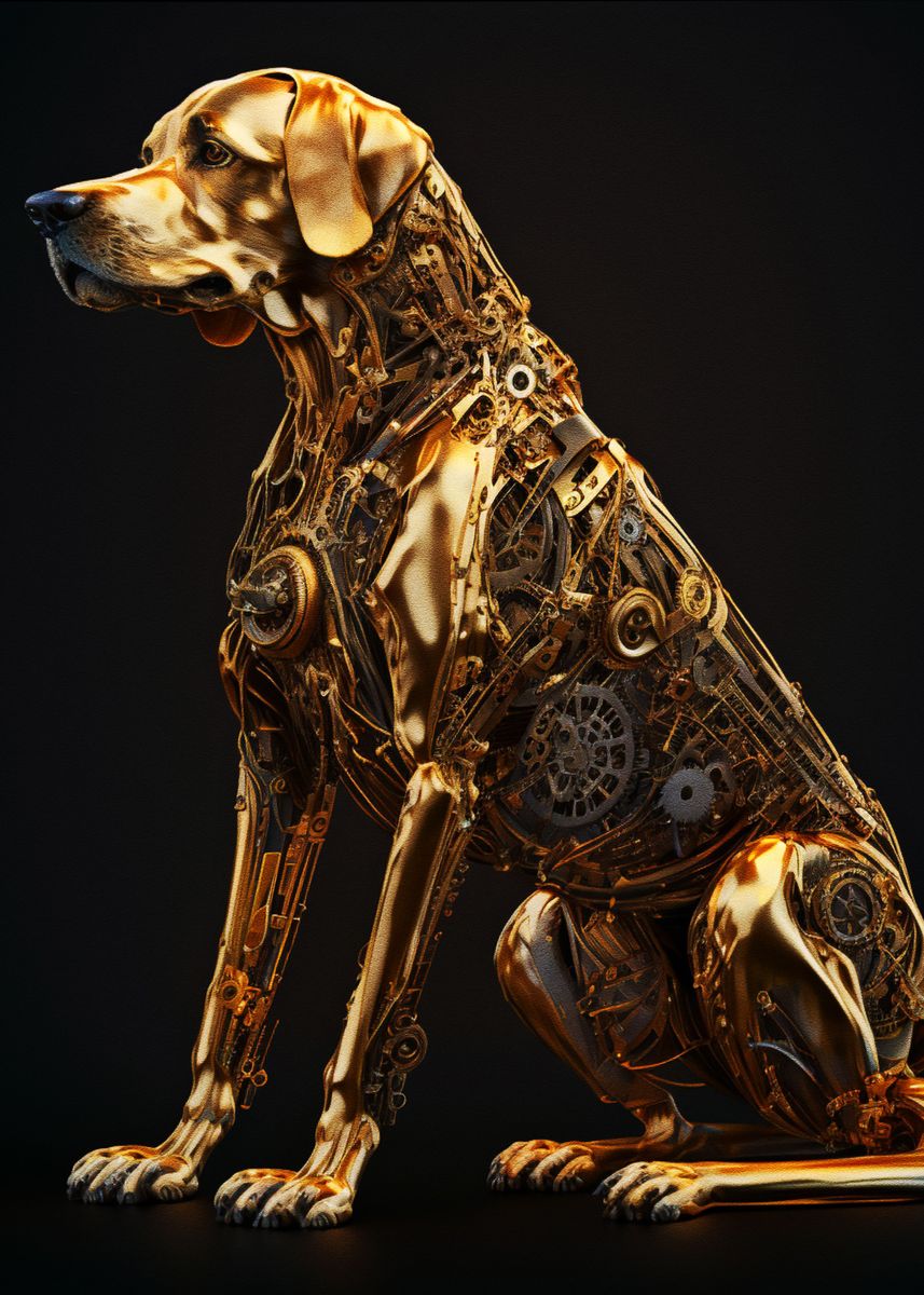 'Dog Robot' Poster, picture, metal print, paint by Fachrul Abqary ...