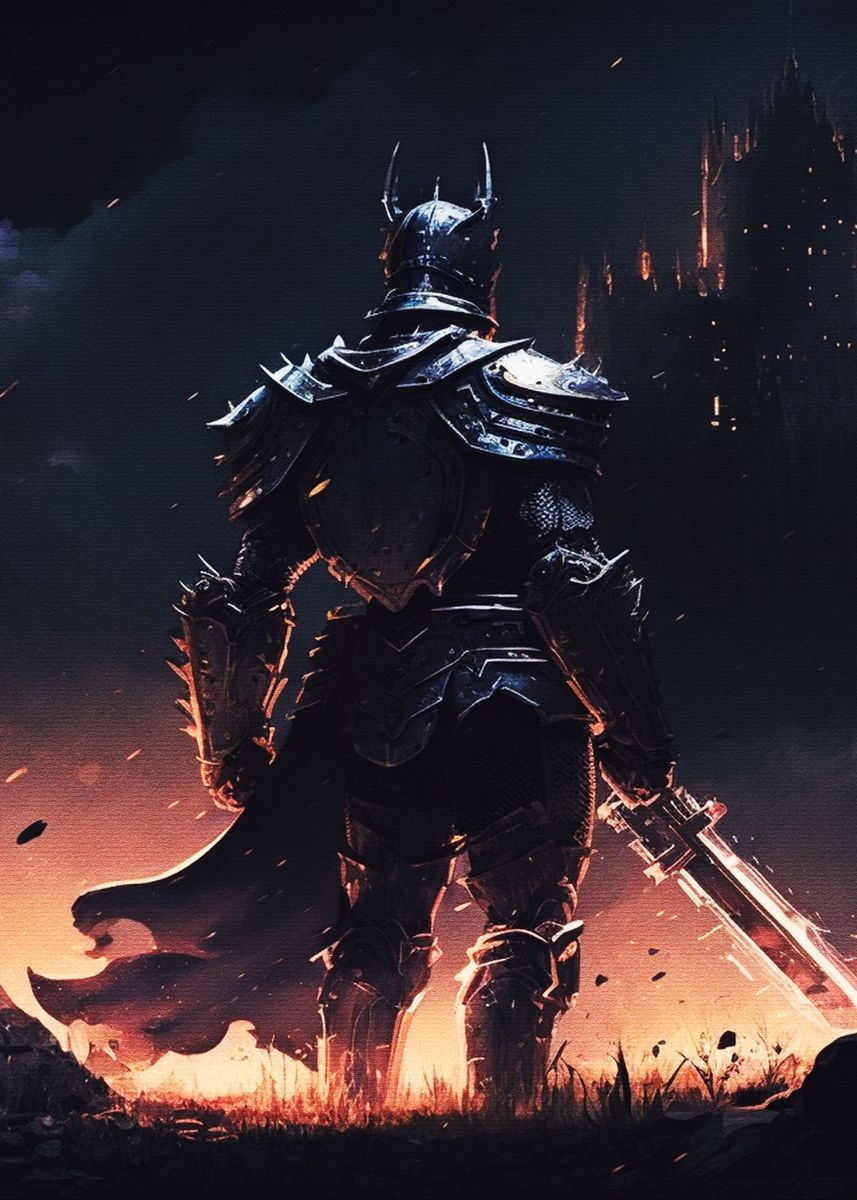 'Swordsman' Poster, picture, metal print, paint by Coffee Design | Displate