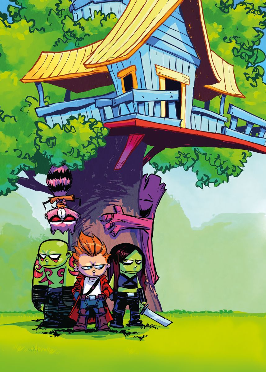 'Treehouse' Poster, picture, metal print, paint by Marvel | Displate