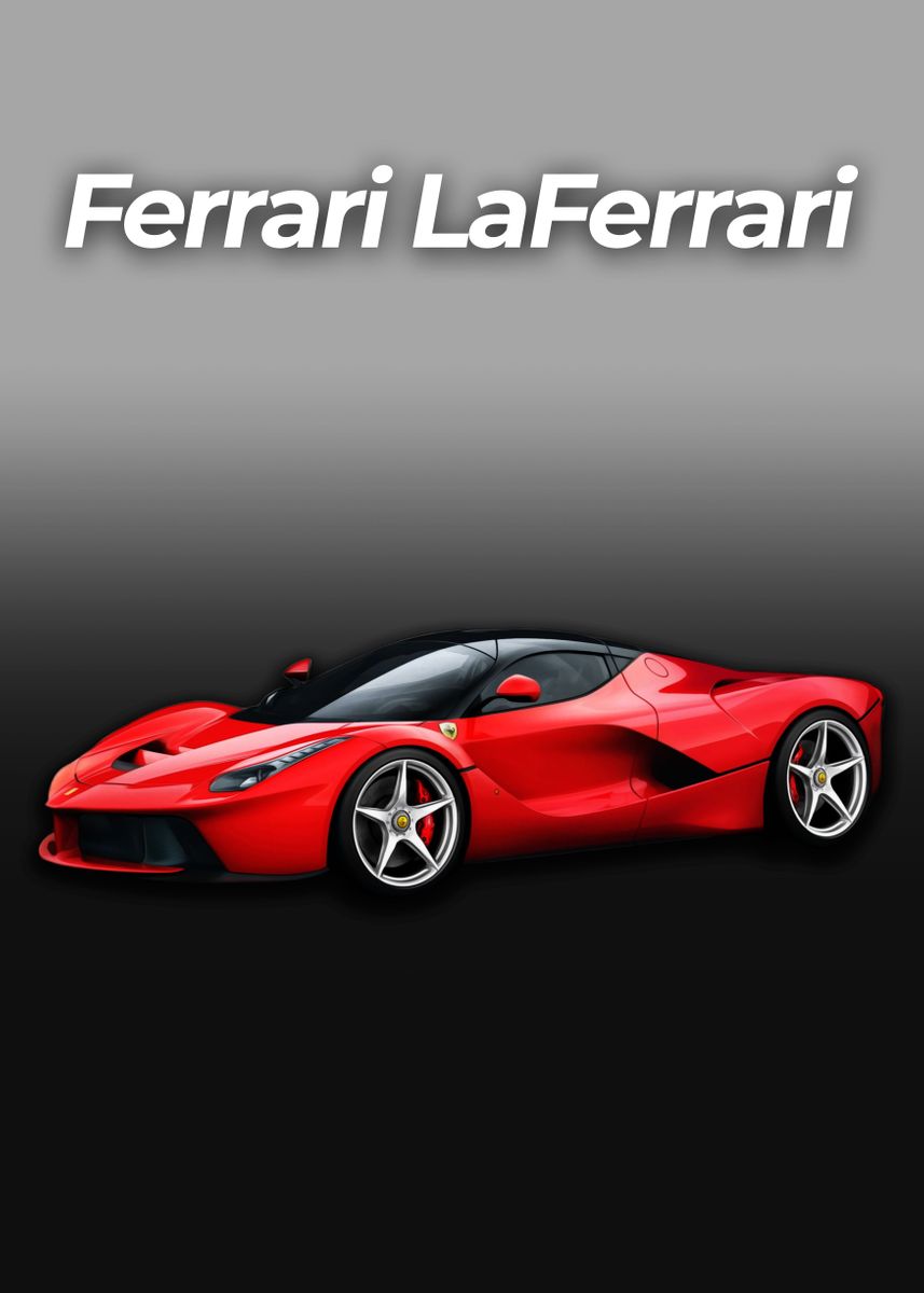 'Ferrari LaFerrari' Poster, picture, metal print, paint by Conceptual ...
