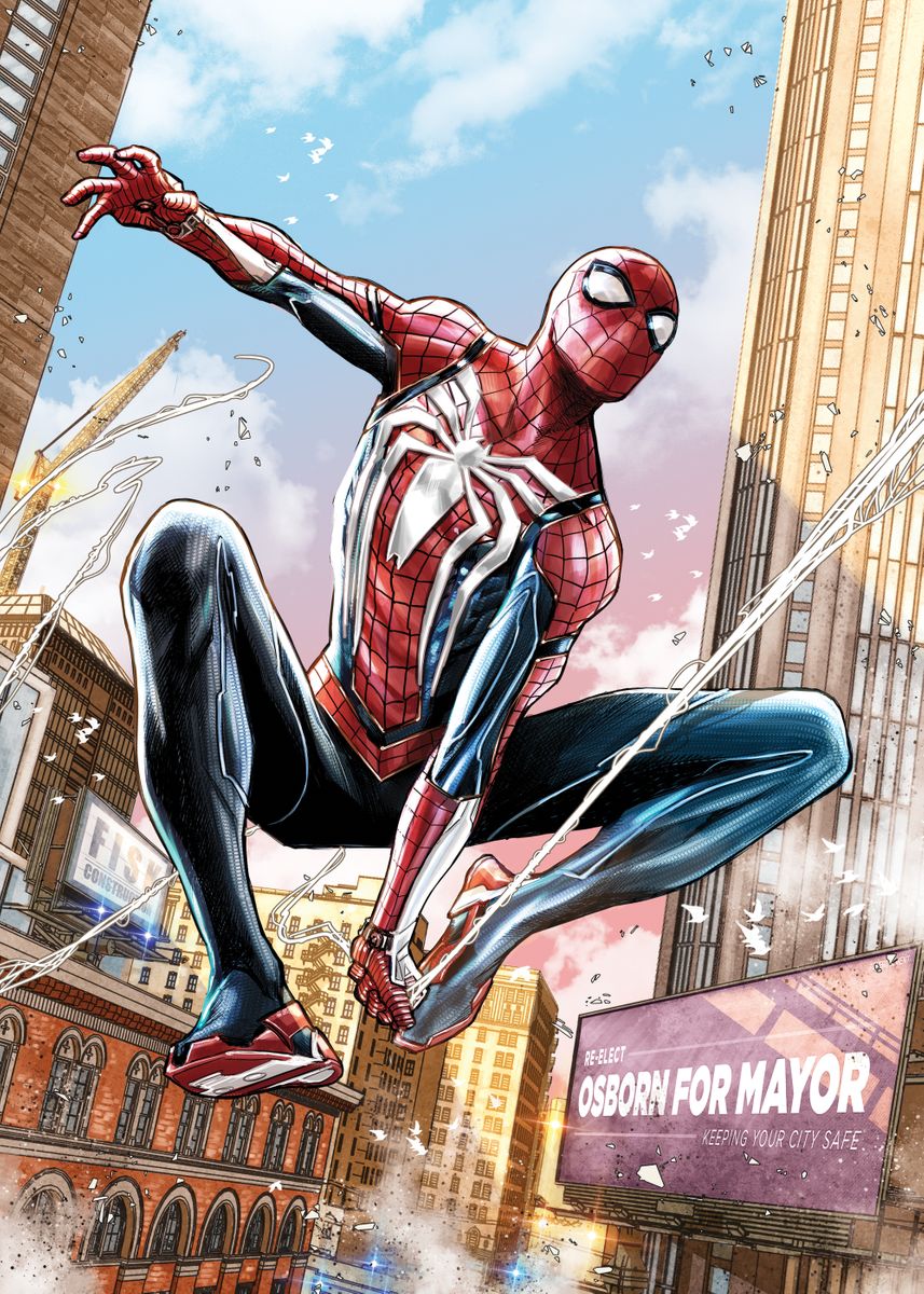 'City boy' Poster, picture, metal print, paint by Marvel | Displate