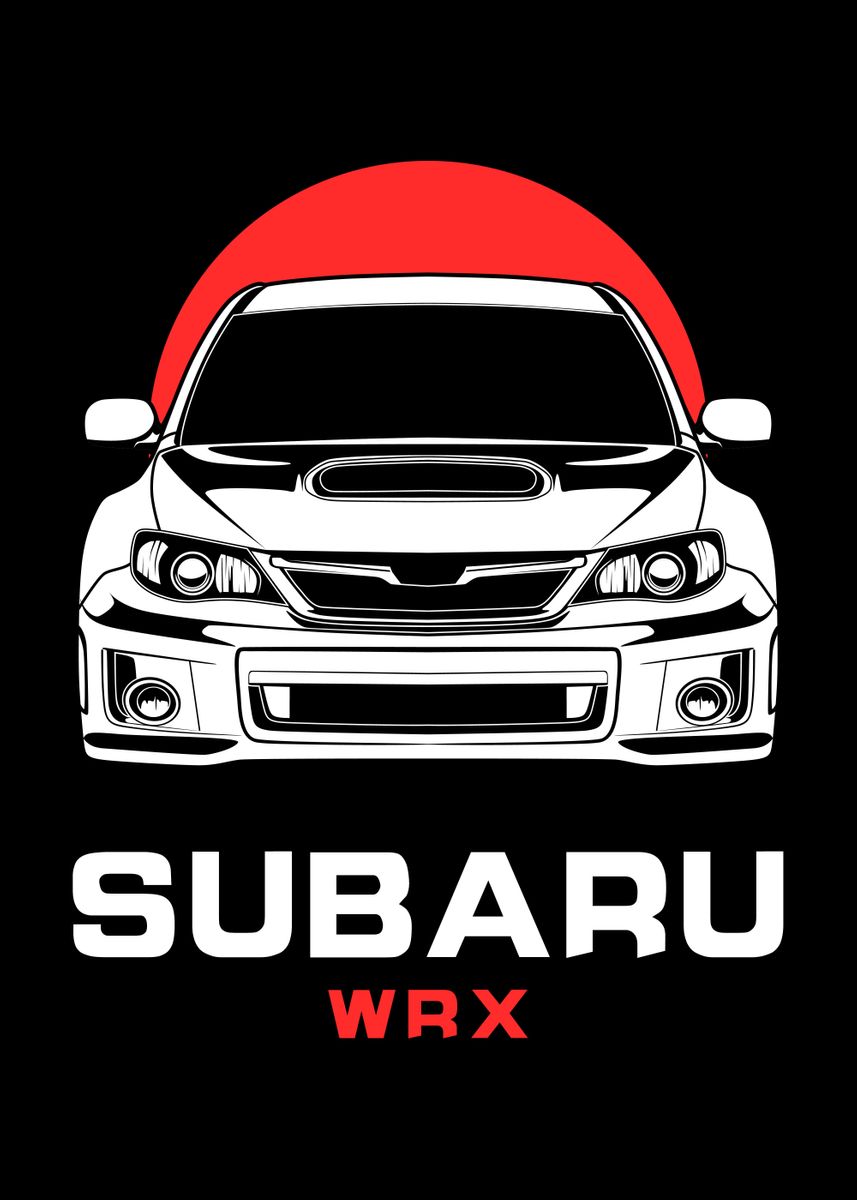 'Subaru WRX' Poster, picture, metal print, paint by Faissal Thomas ...