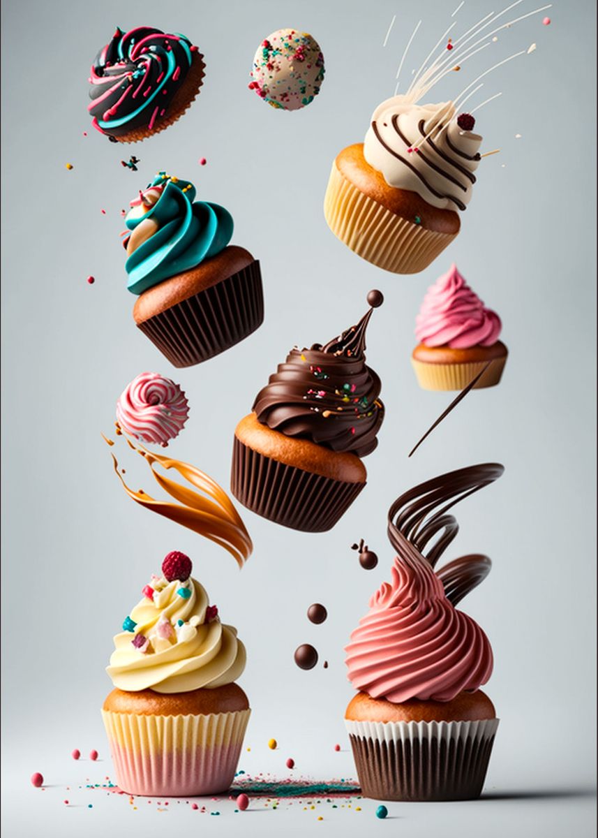 'Sweet Cake' Poster, picture, metal print, paint by Zachariah Stacey ...