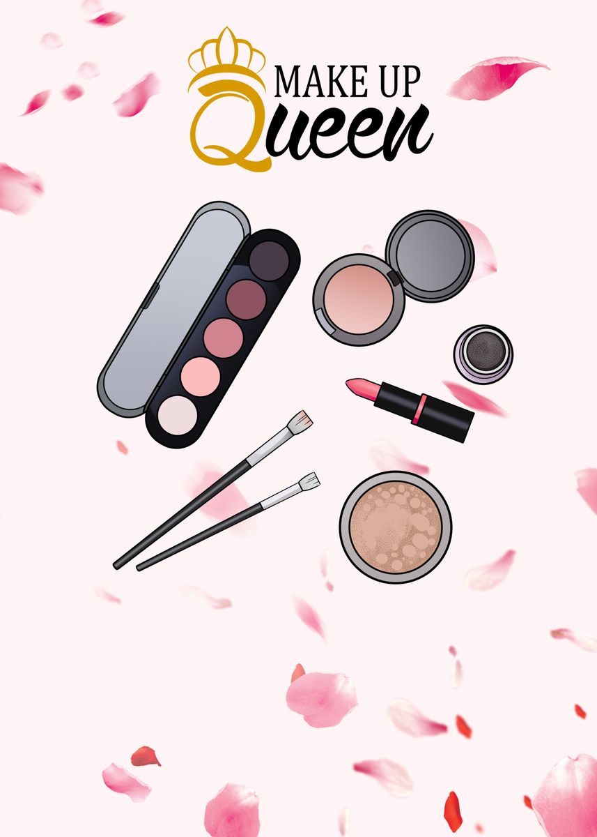 'The Makeup Queen' Poster, picture, metal print, paint by Max Ronn ...
