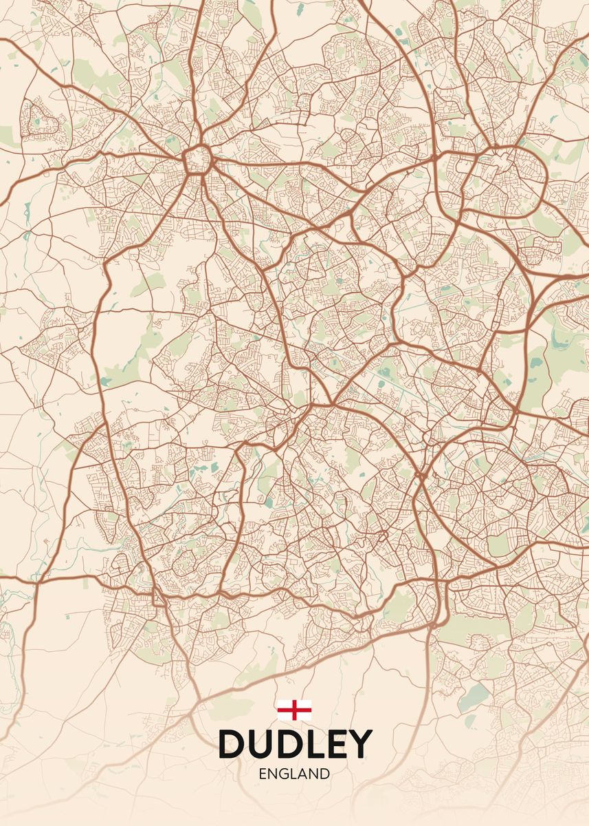 'Dudley UK' Poster, picture, metal print, paint by IMR Designs | Displate