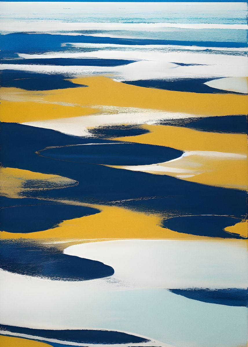 'Retro 70s Painting' Poster, picture, metal print, paint by ...