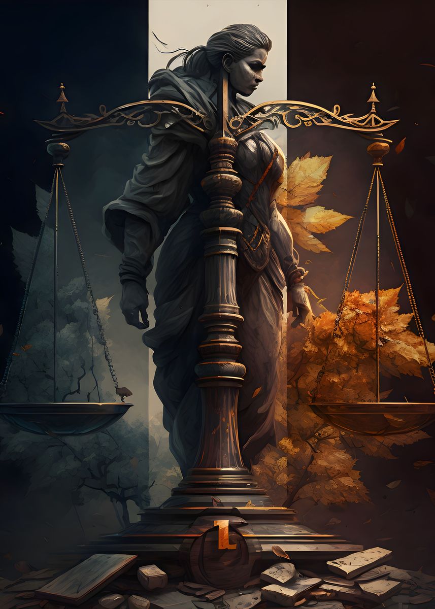 'Libra' Poster, picture, metal print, paint by Jai Kingsdale | Displate