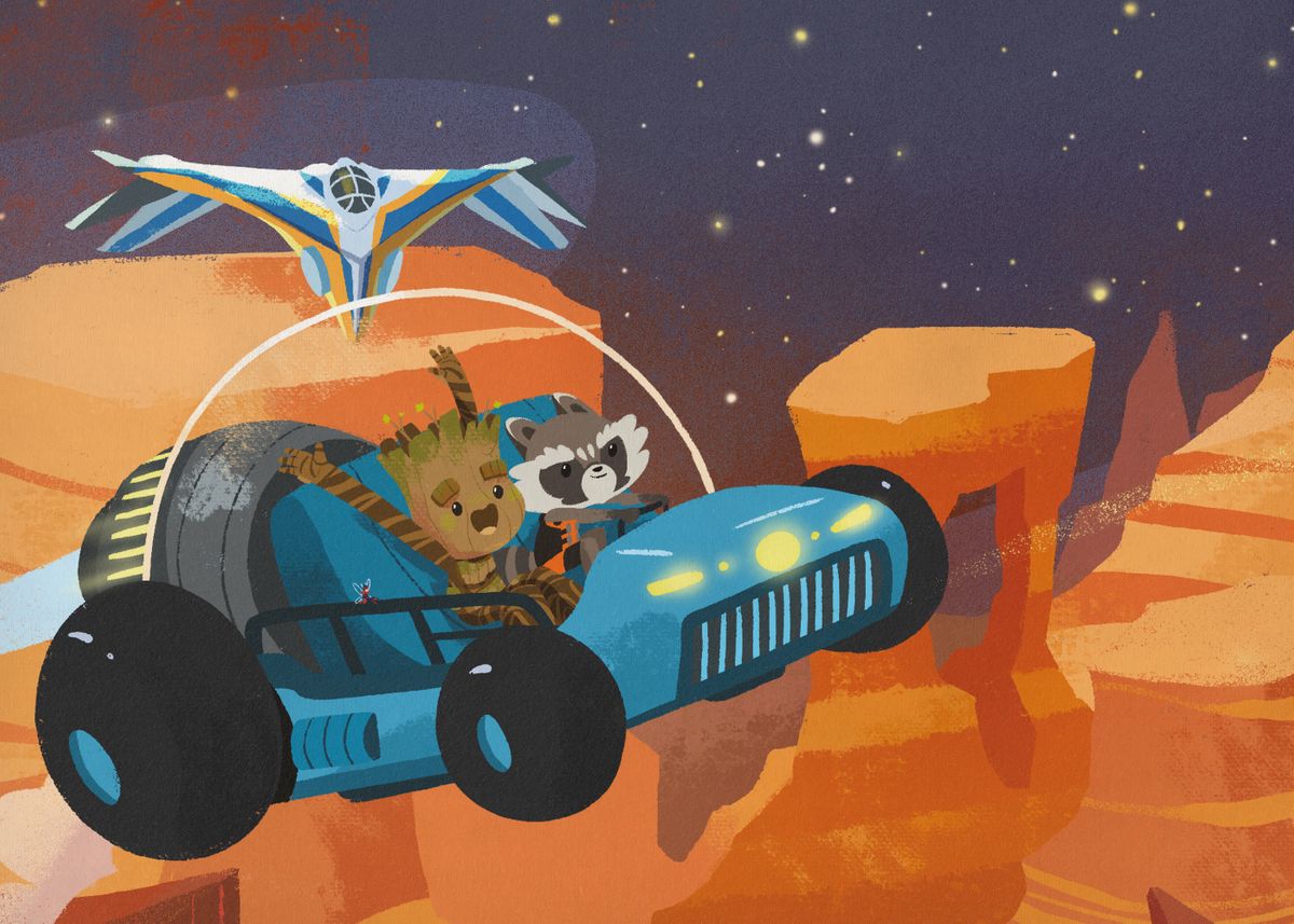 'In the car' Poster by Marvel | Displate