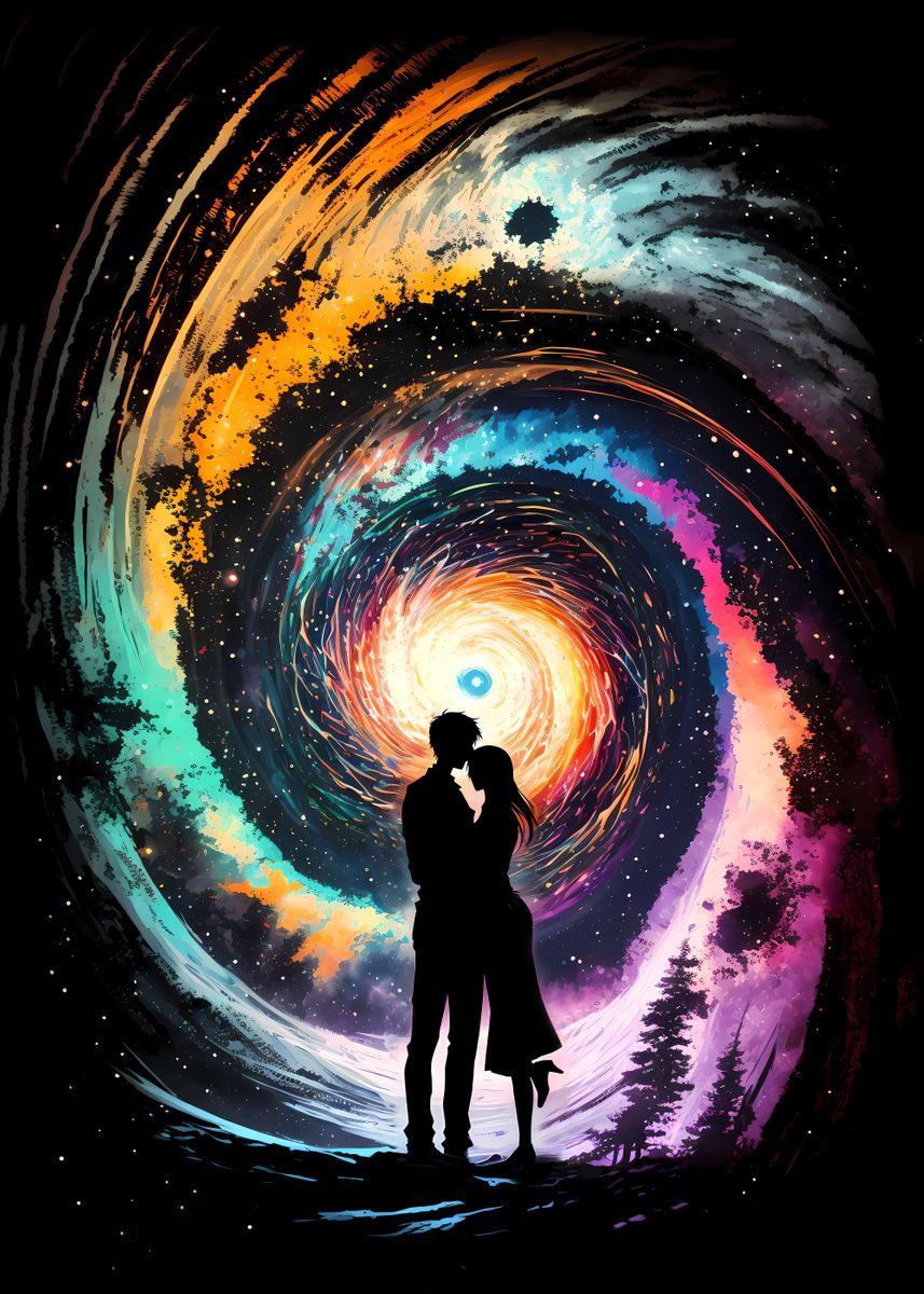 'Love Of Galaxy' Poster, picture, metal print, paint by Luong Phat ...