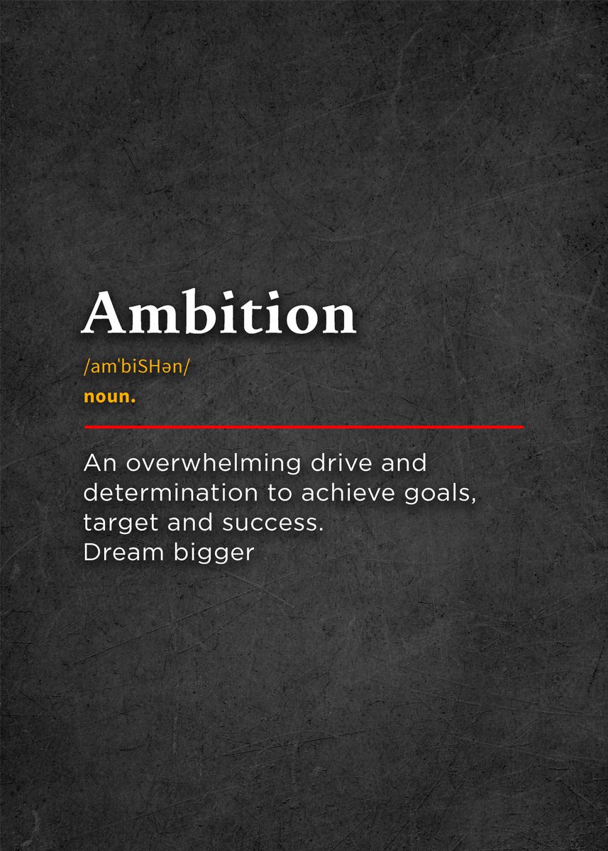 'Ambition' Poster, picture, metal print, paint by HOLOSOMNIA | Displate