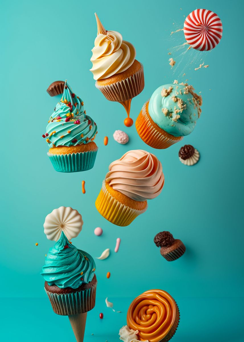 'Sweet Cake' Poster, picture, metal print, paint by Zachariah Stacey ...