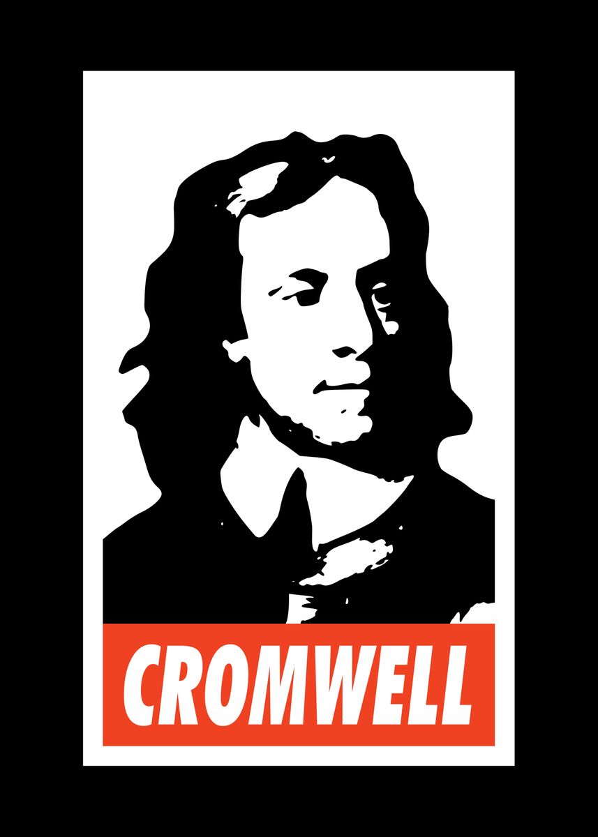 'Oliver Cromwell' Poster, picture, metal print, paint by Filip Hellman ...