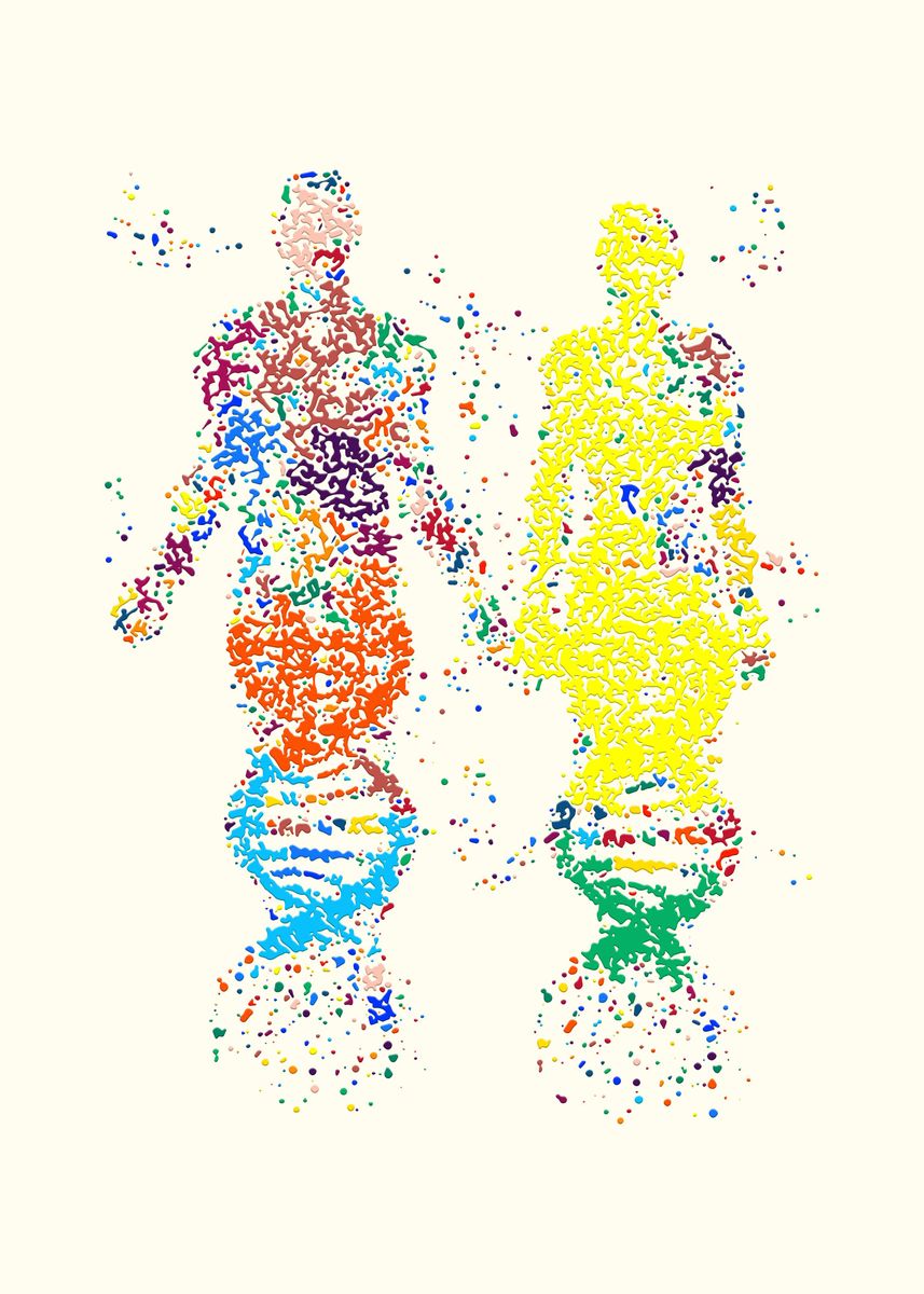 'DNA Science' Poster, picture, metal print, paint by Dutton Jerrell ...