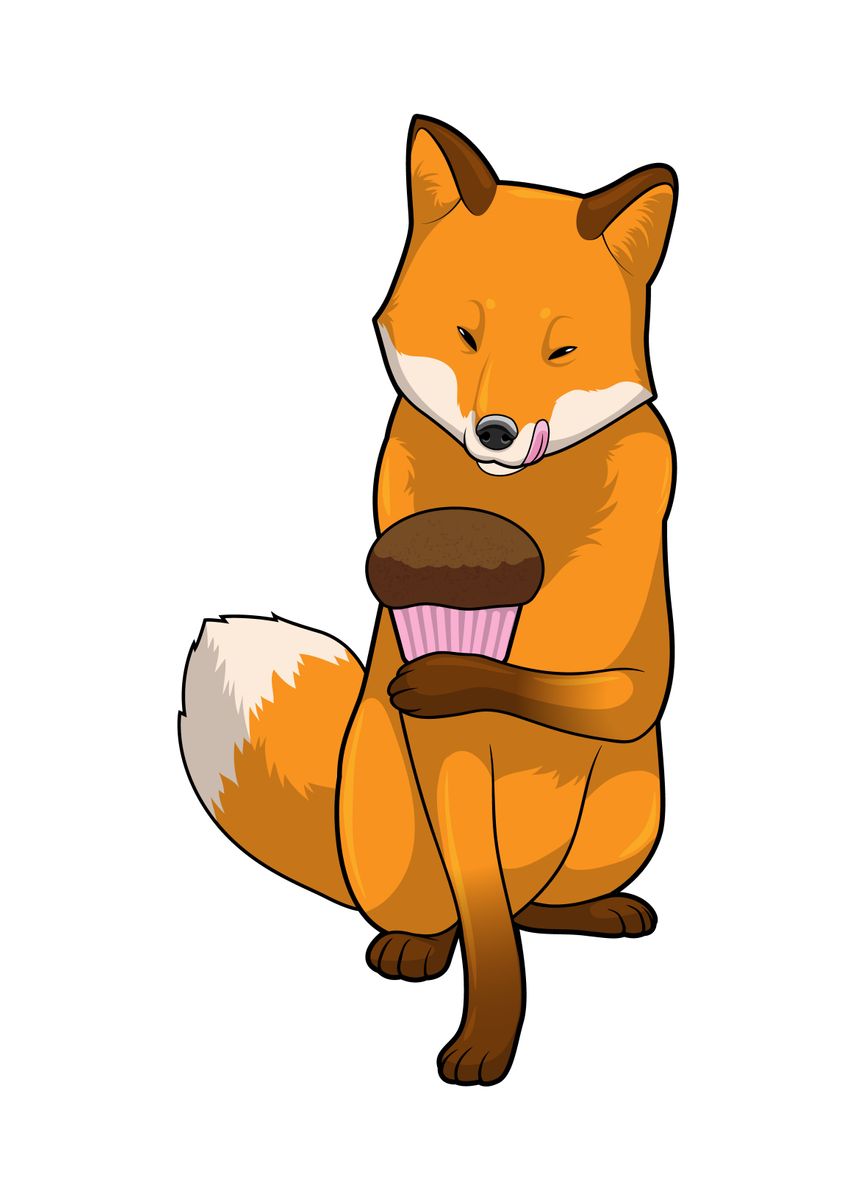 'Fox Muffin' Poster, picture, metal print, paint by Markus Schnabel ...