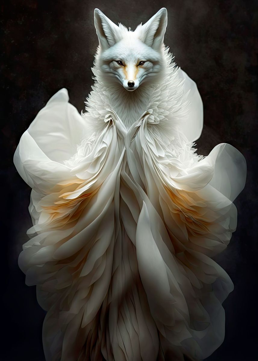 'Divine Feminine Fox' Poster, picture, metal print, paint by Thee Owl ...
