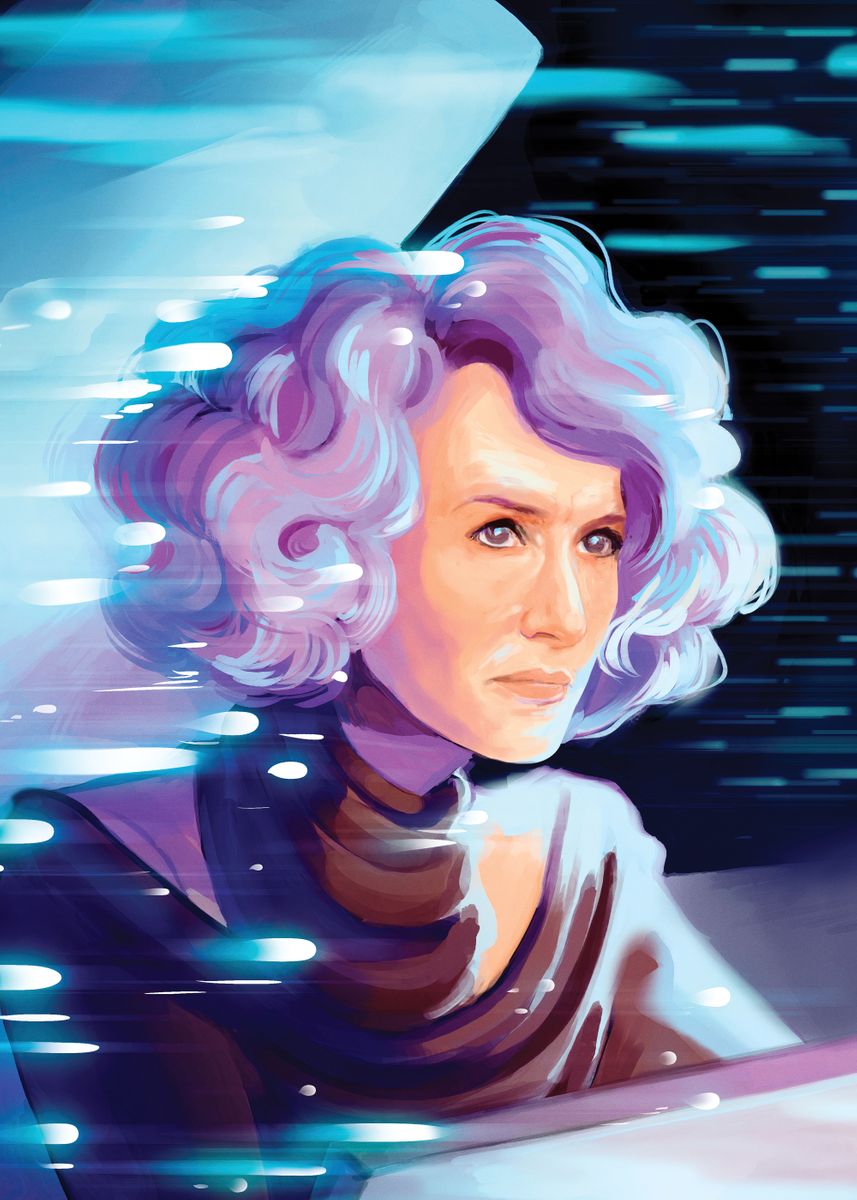 'Vice Admiral Amilyn Holdo' Poster, picture, metal print, paint by Star ...