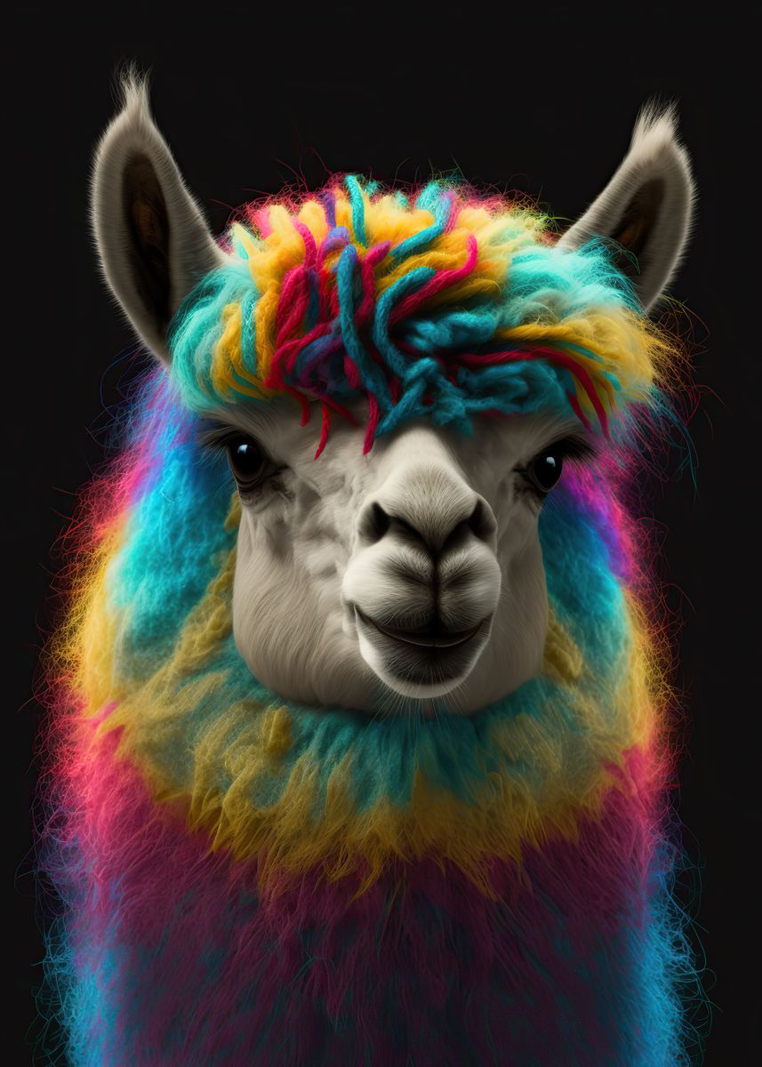 'Cute Llama' Poster by Isis Roach | Displate