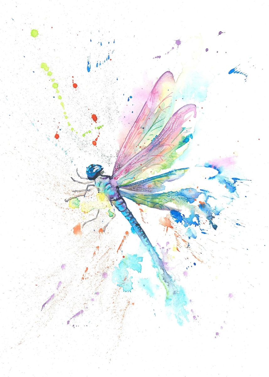 'The Dragonfly' Poster, picture, metal print, paint by Geoff Hawkins ...