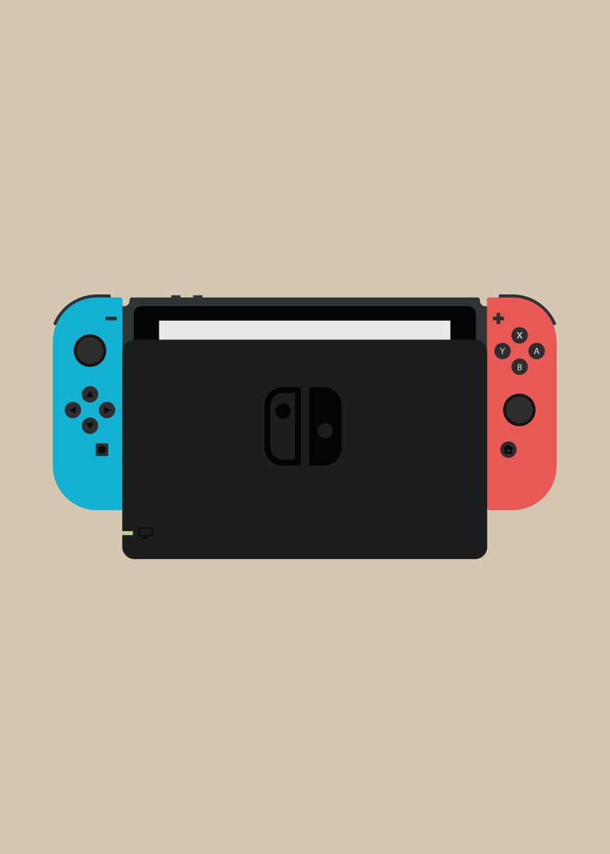 'Nintendo Switch' Poster, picture, metal print, paint by MVDZ Graphic ...