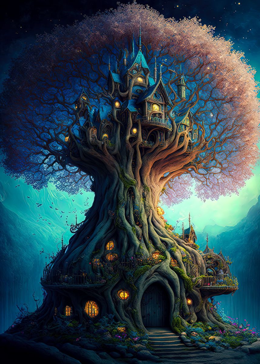 'Fairy Tale' Poster, picture, metal print, paint by AlekSunDoor Art ...