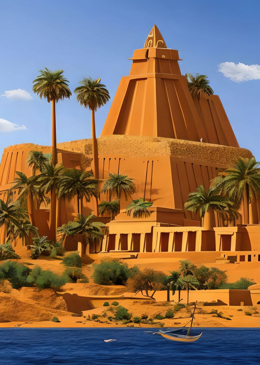 'Aswan Egypt' Poster, picture, metal print, paint by insideFairy | Displate