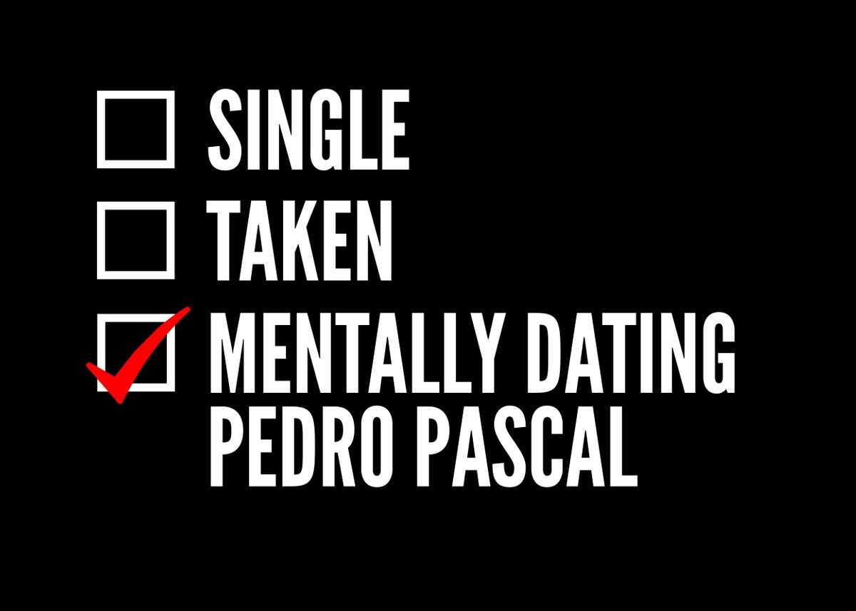 'Dating Pedro Pascal' Poster by funk punk | Displate