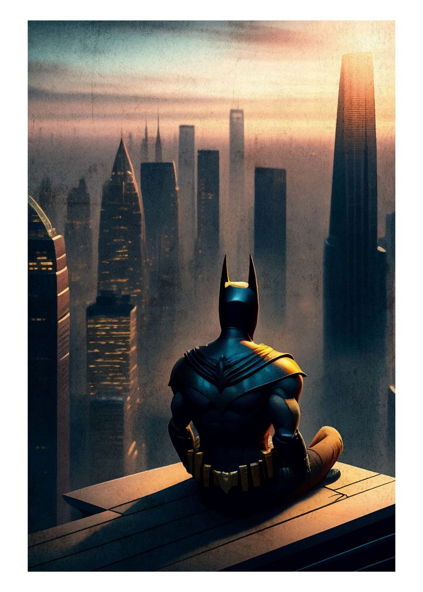 'man bat' Poster, picture, metal print, paint by Linda anggraeni | Displate