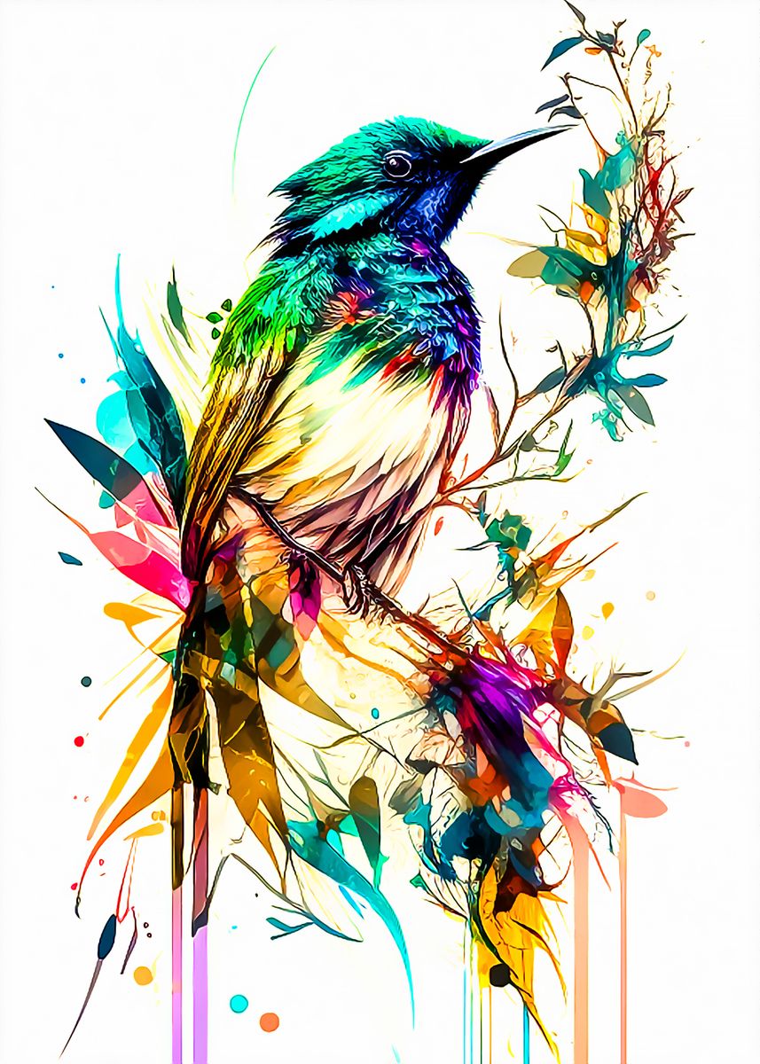 'Bird' Poster, picture, metal print, paint by set more | Displate