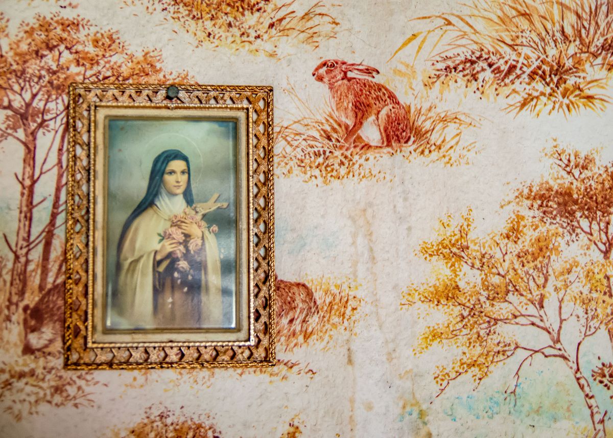 'Tapestry and Virgin Mary' Poster by Nicolas Pardoel | Displate