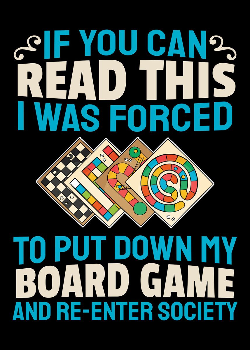 'Board Games' Poster, picture, metal print, paint by CrazySquirrel ...