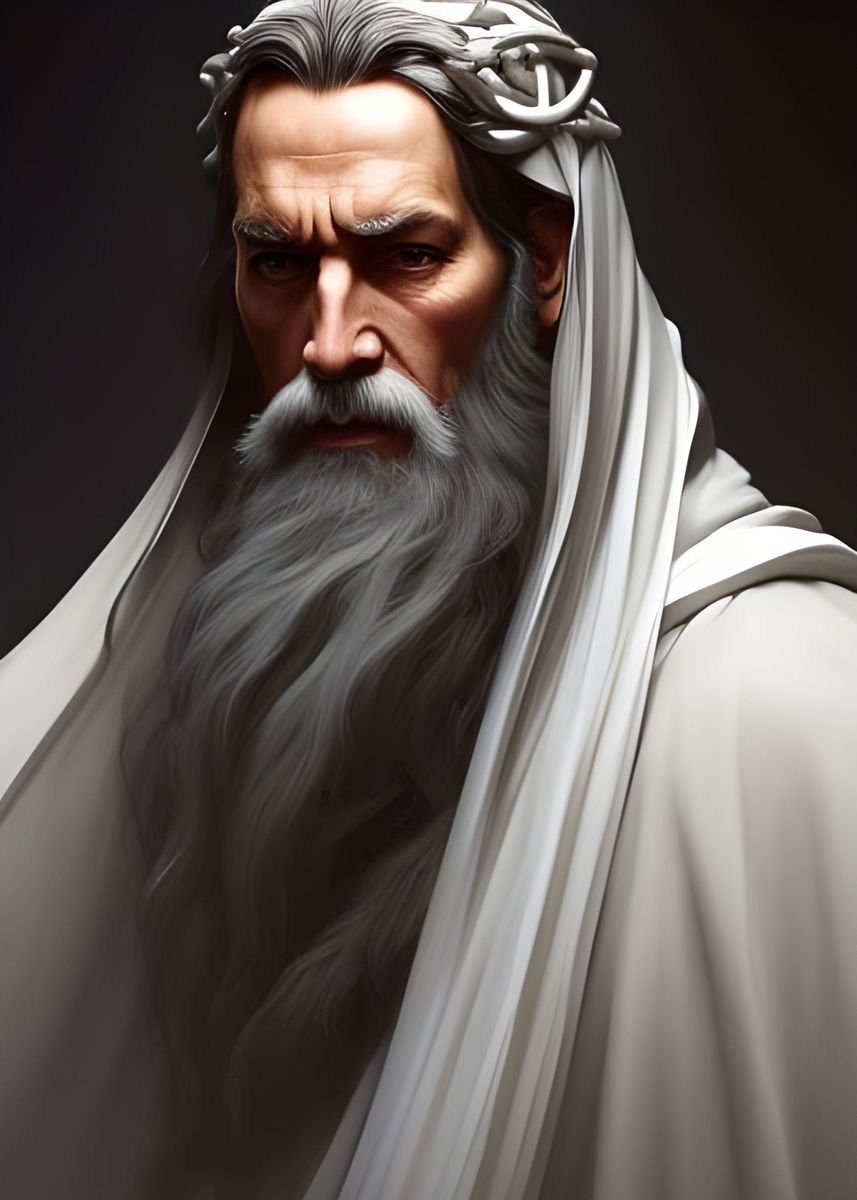 'Druid Illustrated' Poster, picture, metal print, paint by Stephen ...