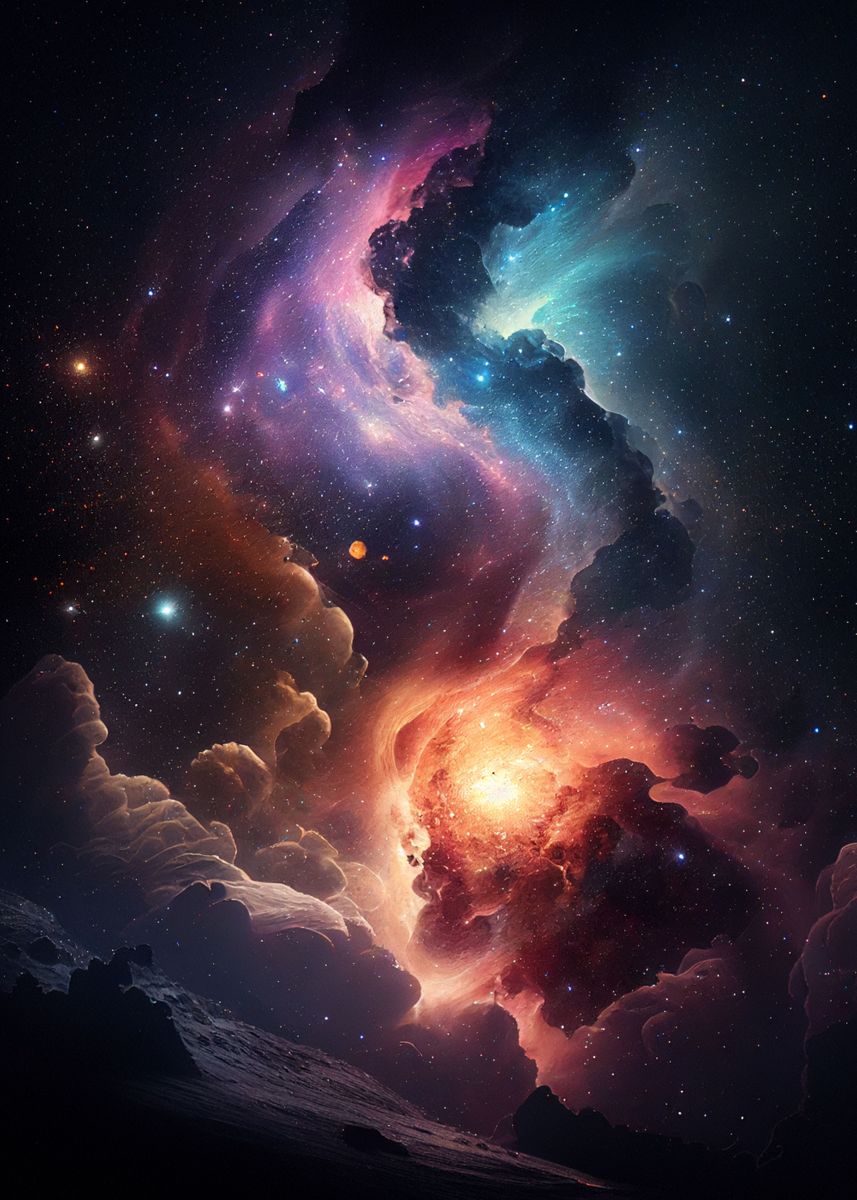 'The Cosmic Playground' Poster, picture, metal print, paint by HEMERSON ...
