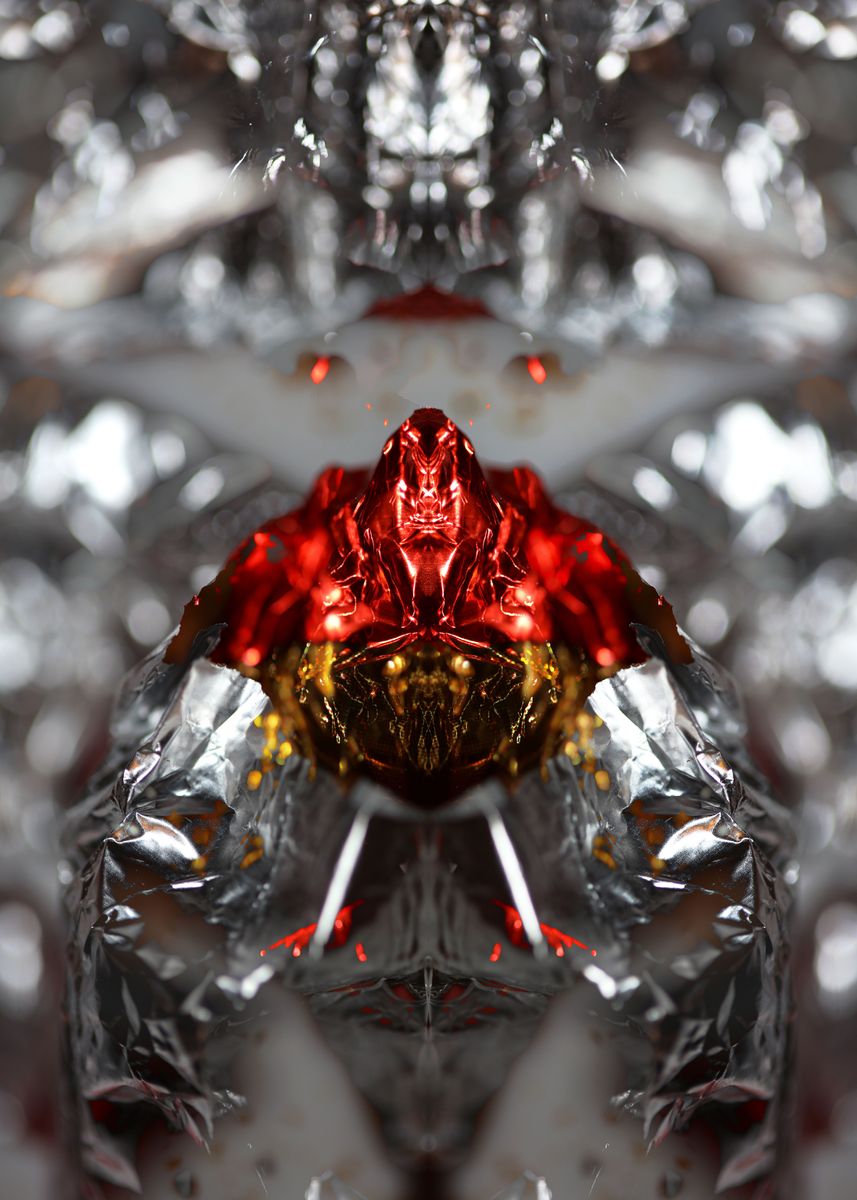 'Aluminum foliage close up' Poster, picture, metal print, paint by ...