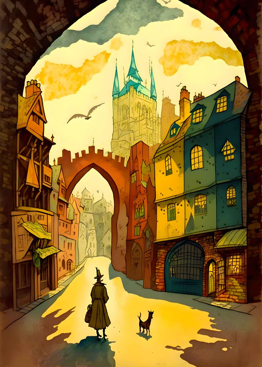 'Medieval Art Fantasy' Poster, picture, metal print, paint by Jamestar ...