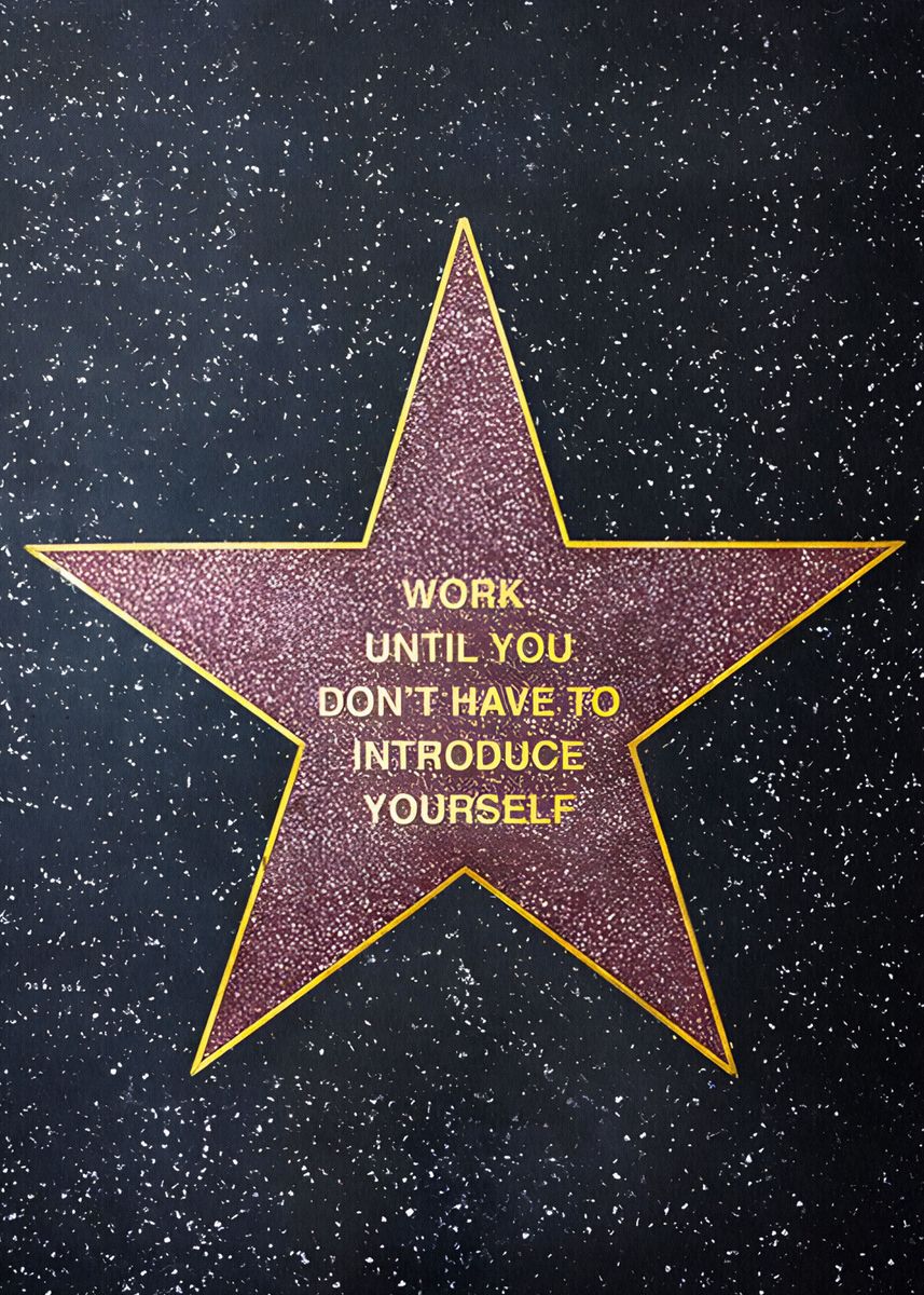 'Work Hard' Poster, picture, metal print, paint by Conceptual ...